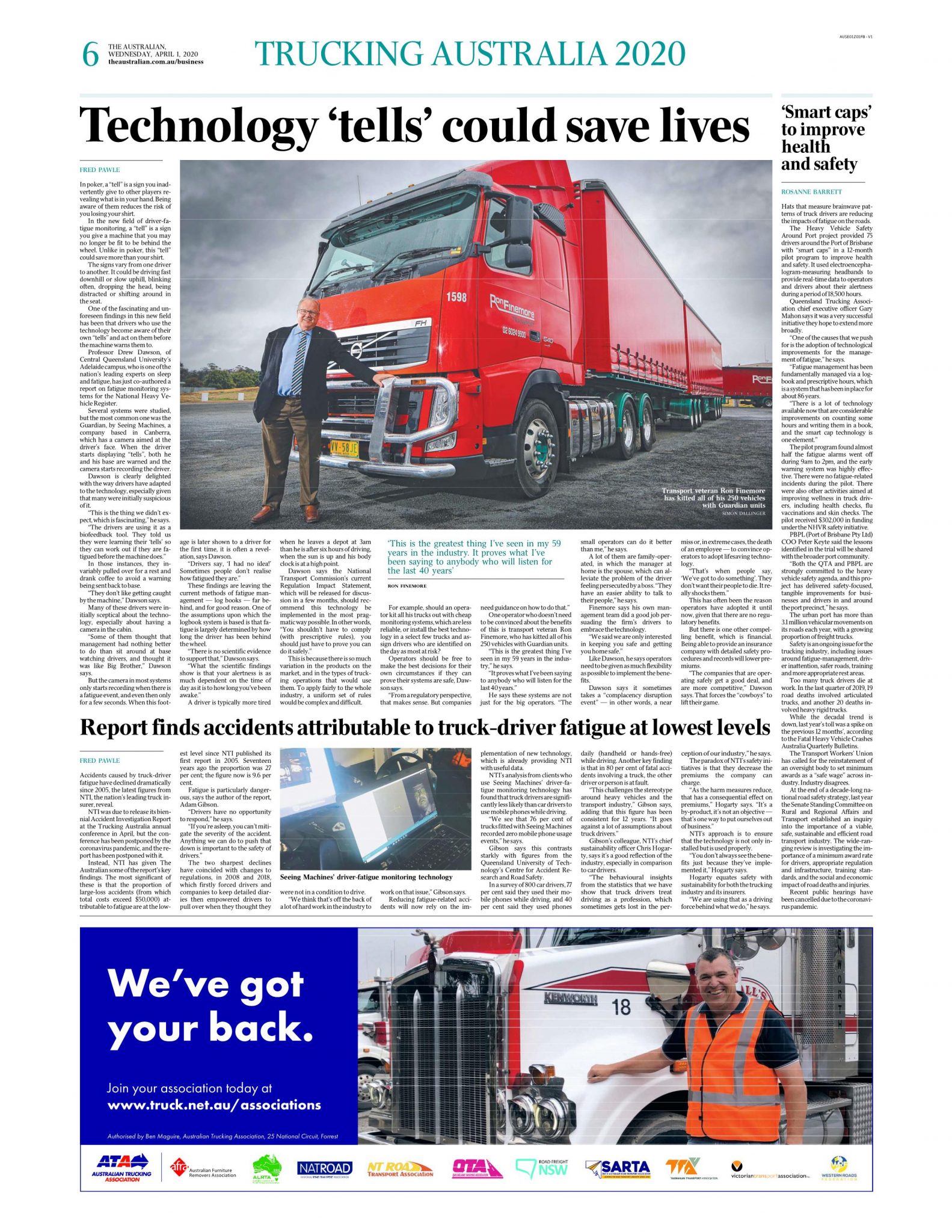 Trucking Australia 2020 Special Report by The Australian | Seeing Machines