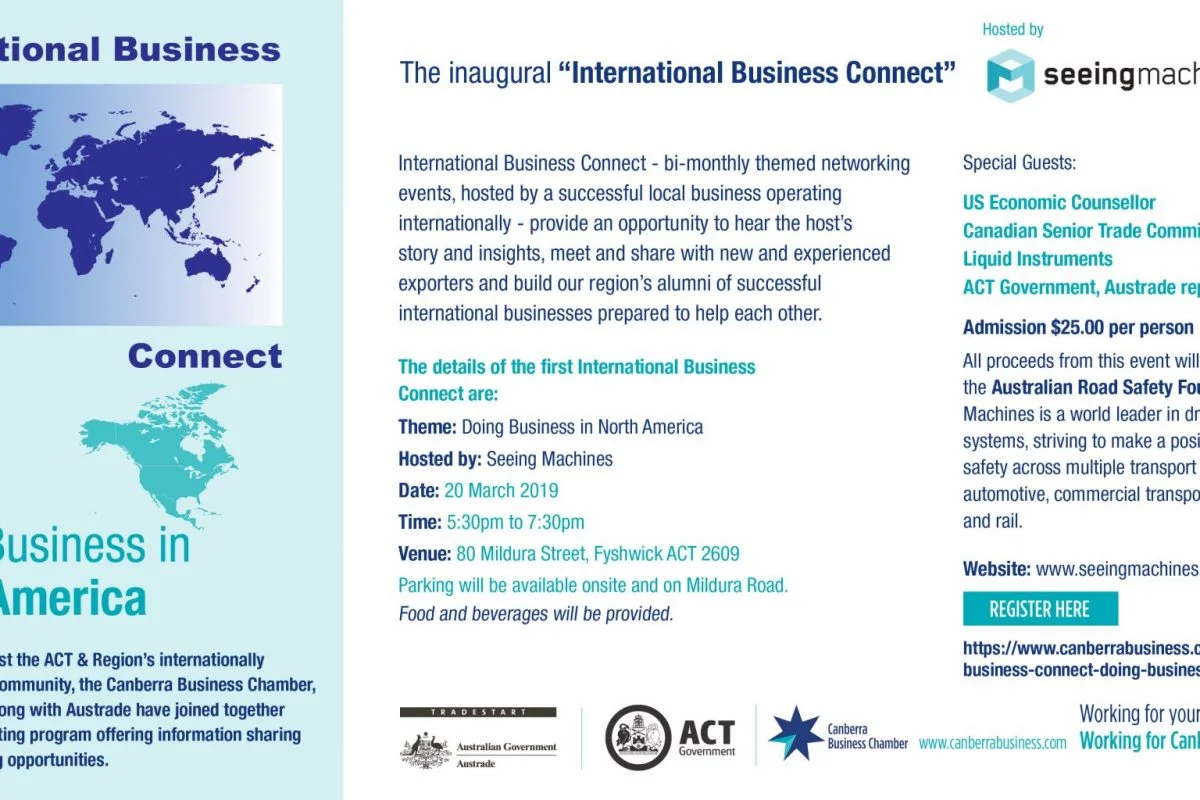 Seeing Machines host International Business Connect event | Seeing Machines